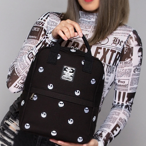Loungefly | Bags | Loungefly X Nbc Jack Skellington Canvas Backpack ...